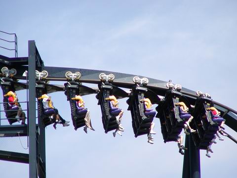 Six Flags Great America Ride Info - Batman the Ride